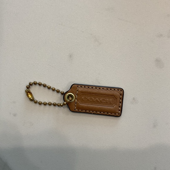 Coach | Accessories | Coach Brown Leather Hangtag | Poshmark